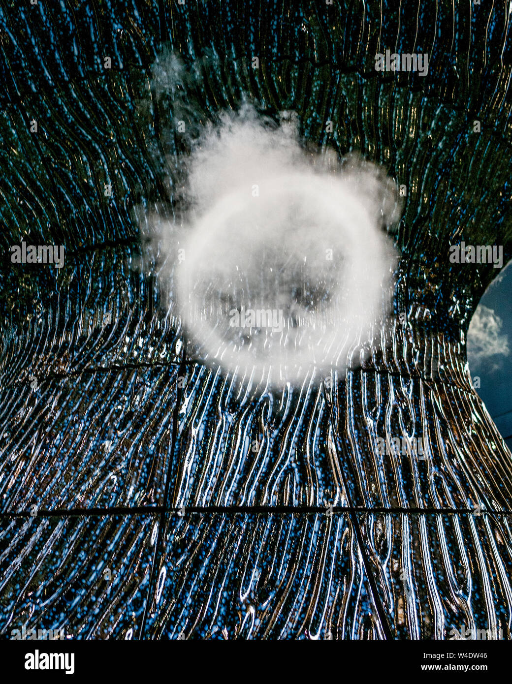 Infinity Blue sculpture at eden project cornwall Stock Photo - Alamy