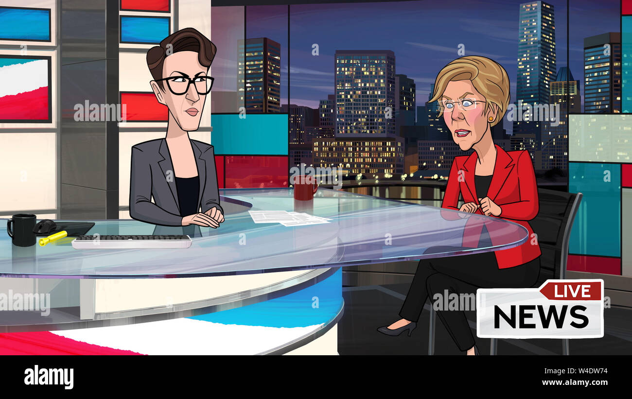 OUR CARTOON PRESIDENT, Cartoon Rachel Maddow (voiced by Amanda ...