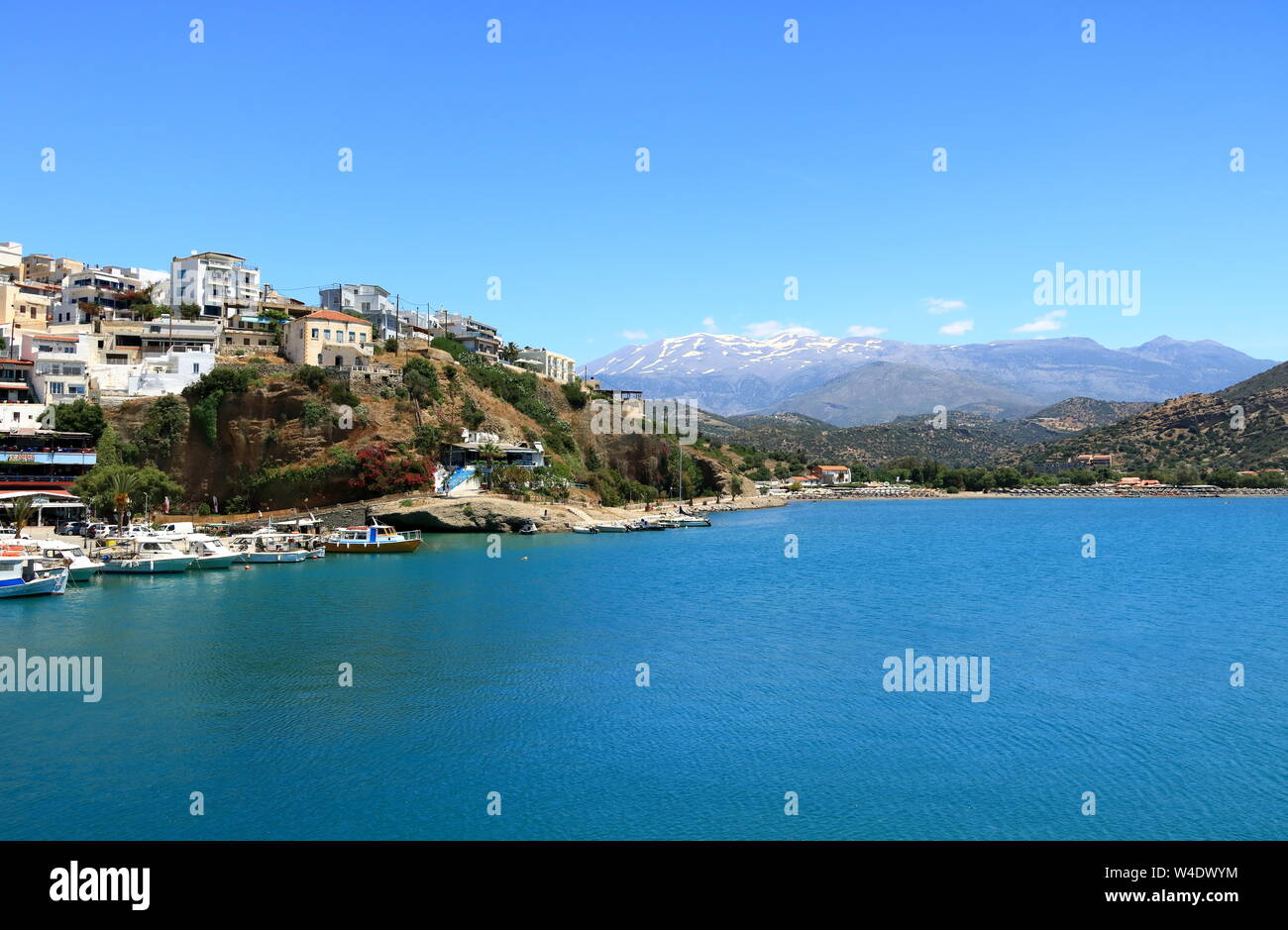 Agia Galini Beach in Crete island in Greece Stock Photo - Alamy