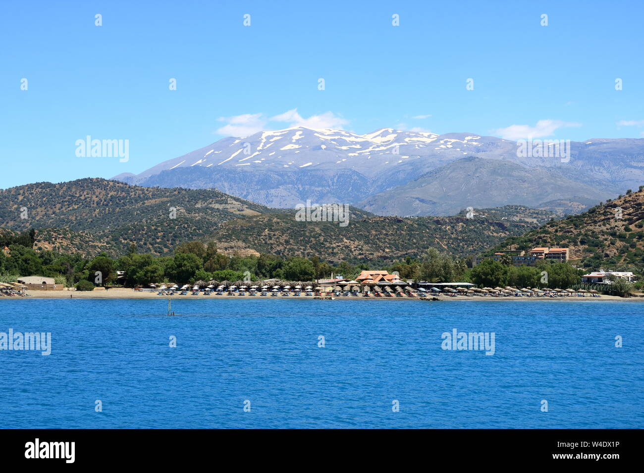 Agia Galini Beach in Crete island in Greece Stock Photo - Alamy