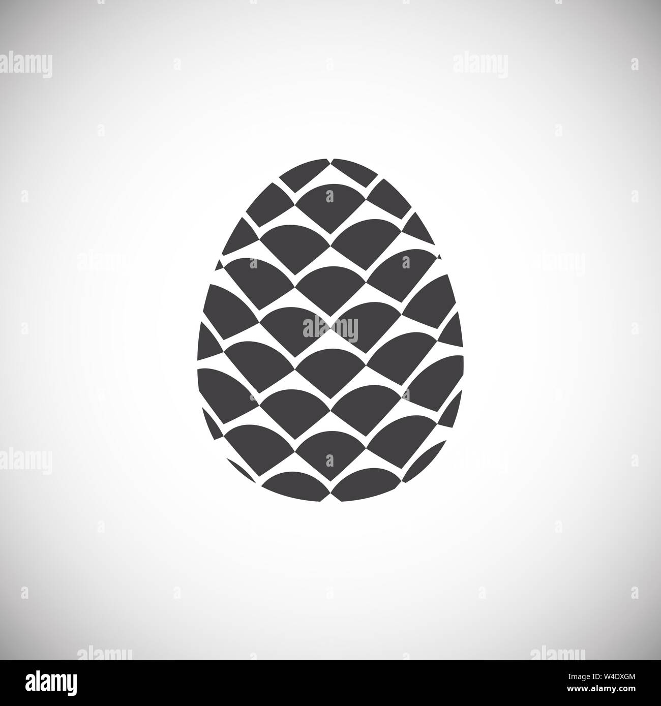 Pine cone icon on background for graphic and web design. Simple ...