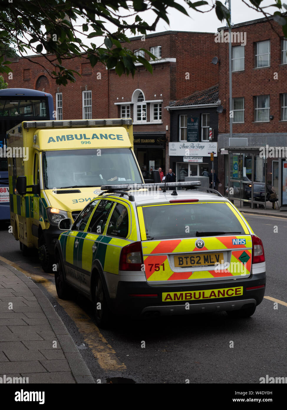 Two different kinds of British Ambulance, Norwich, Norfolk, England, UK ...