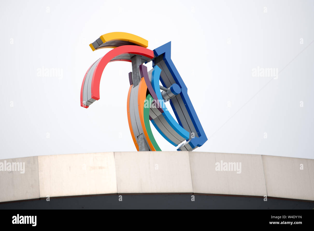 Aachen, Deutschland. 21st July, 2019. Logo of the CHIO on the Judge's ...