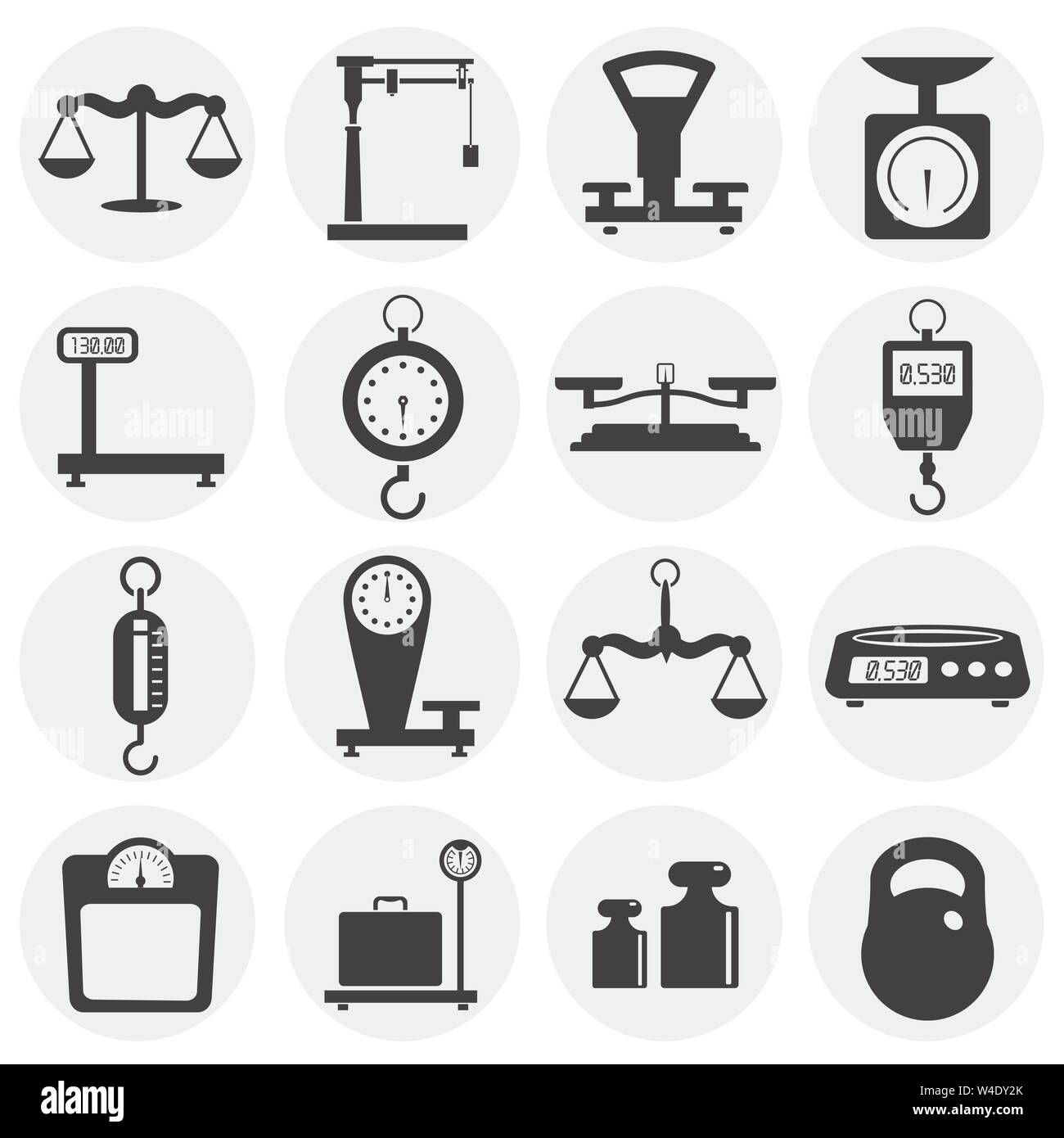 Scale related icons set on background for graphic and web design ...