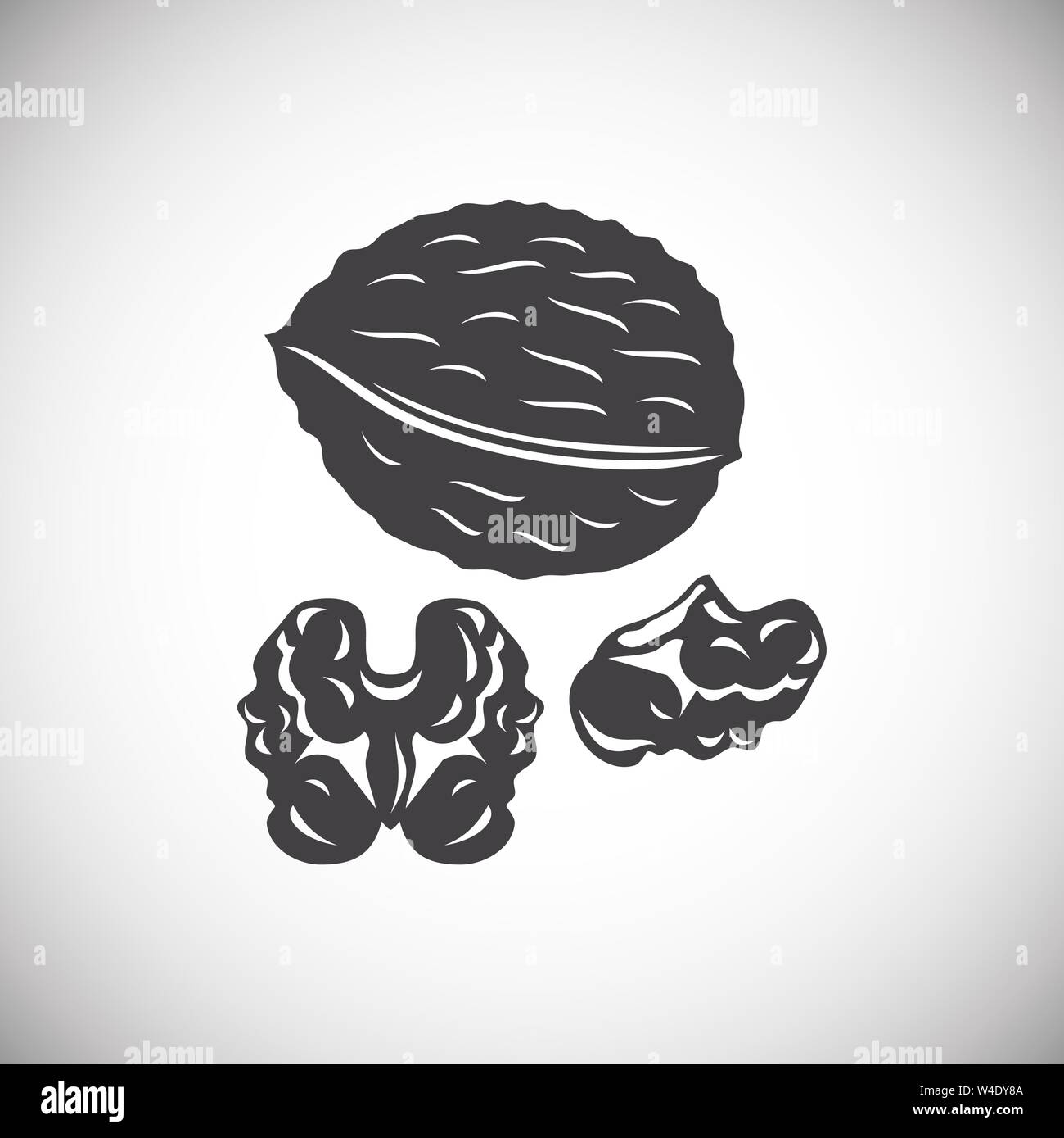 Nut related icon on background for graphic and web design. Simple ...