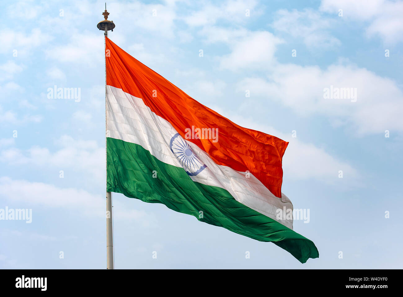Indian Flag Flowing