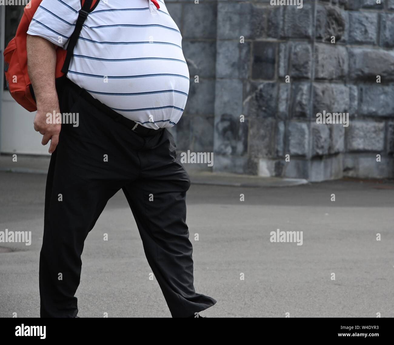 Man with paunch hi-res stock photography and images - Alamy