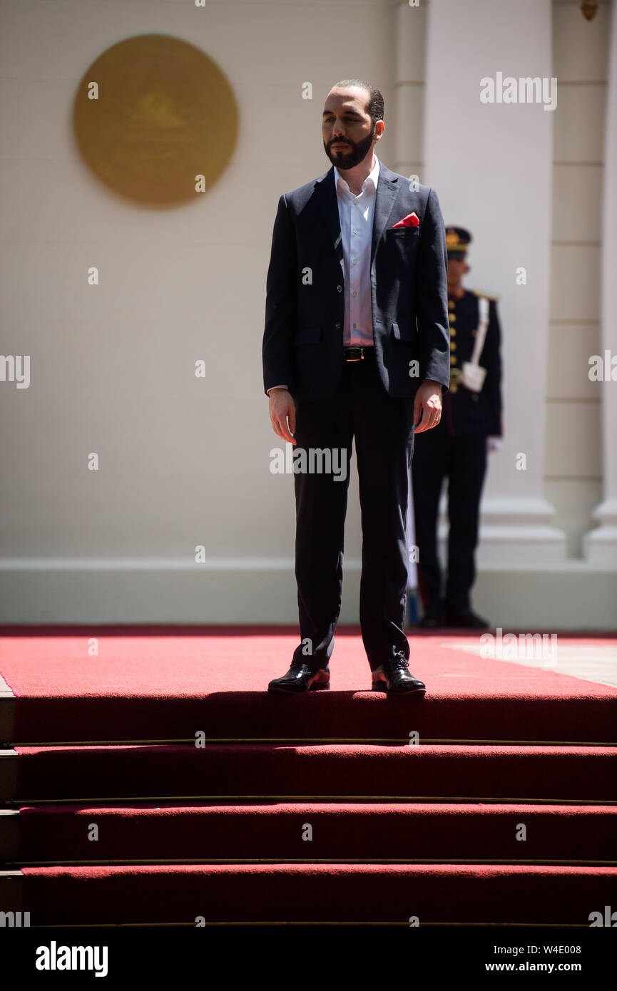 San Salvador, El Salvador. 22nd July, 2019. El Salvador President NAYIB ...