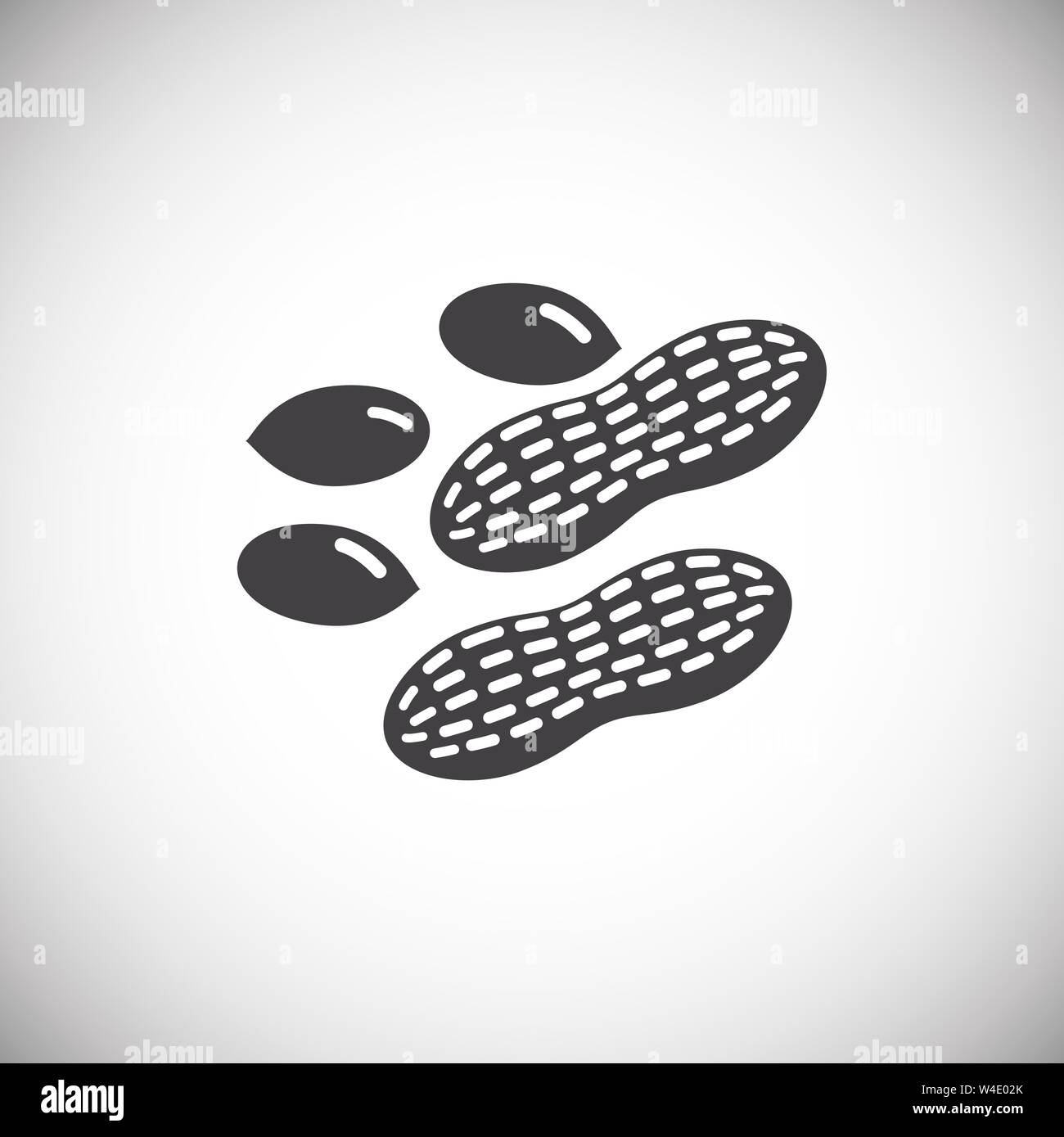 Nut related icon on background for graphic and web design. Simple ...