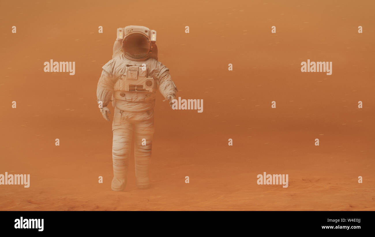 Mars astronaut storm hi-res stock photography and images - Alamy