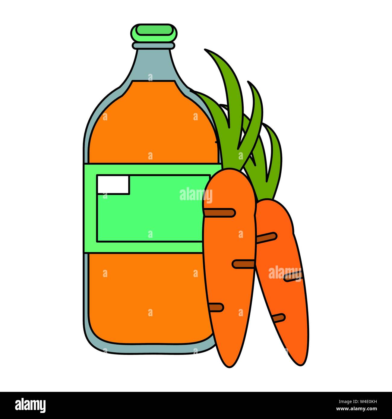 healthy drink juice nature cartoon Stock Vector Image & Art - Alamy