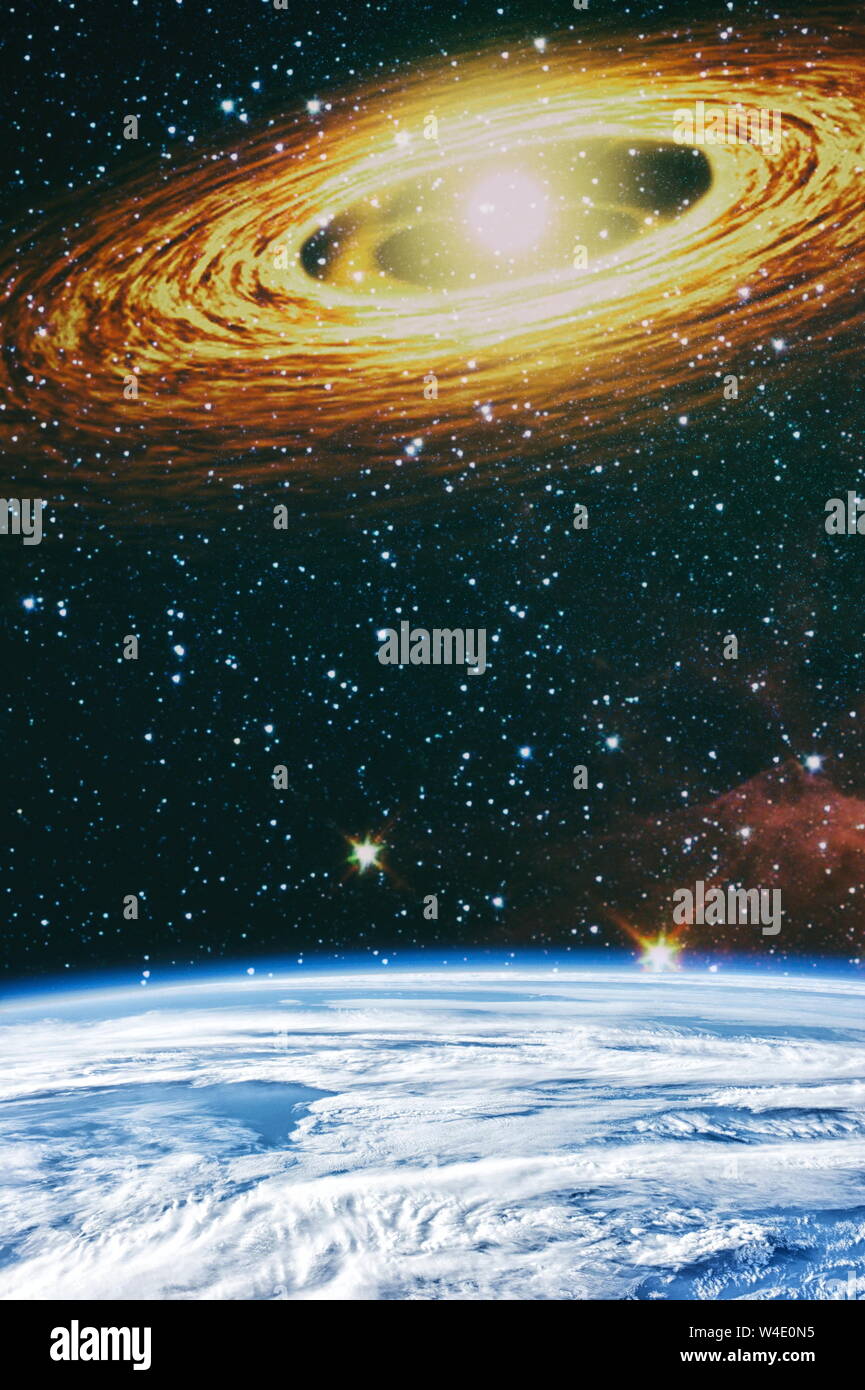 Chaotic space background. The elements of this image furnished by NASA ... Chaotic space background. The elements of this image furnished by NASA ...