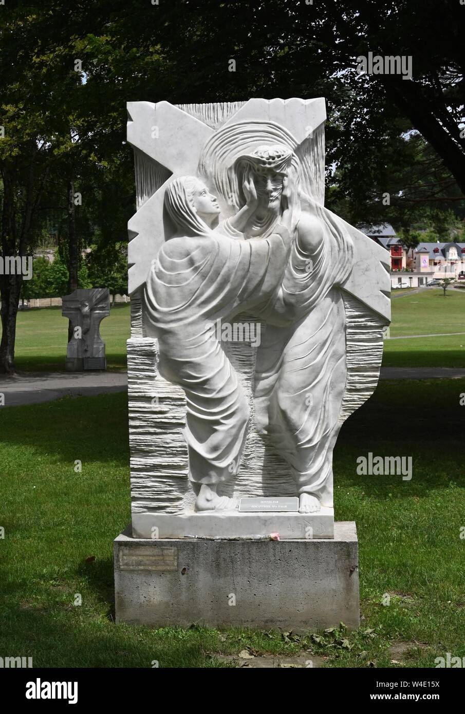 The Sixth Station of The Way of the Cross in Lourdes, France Stock ...