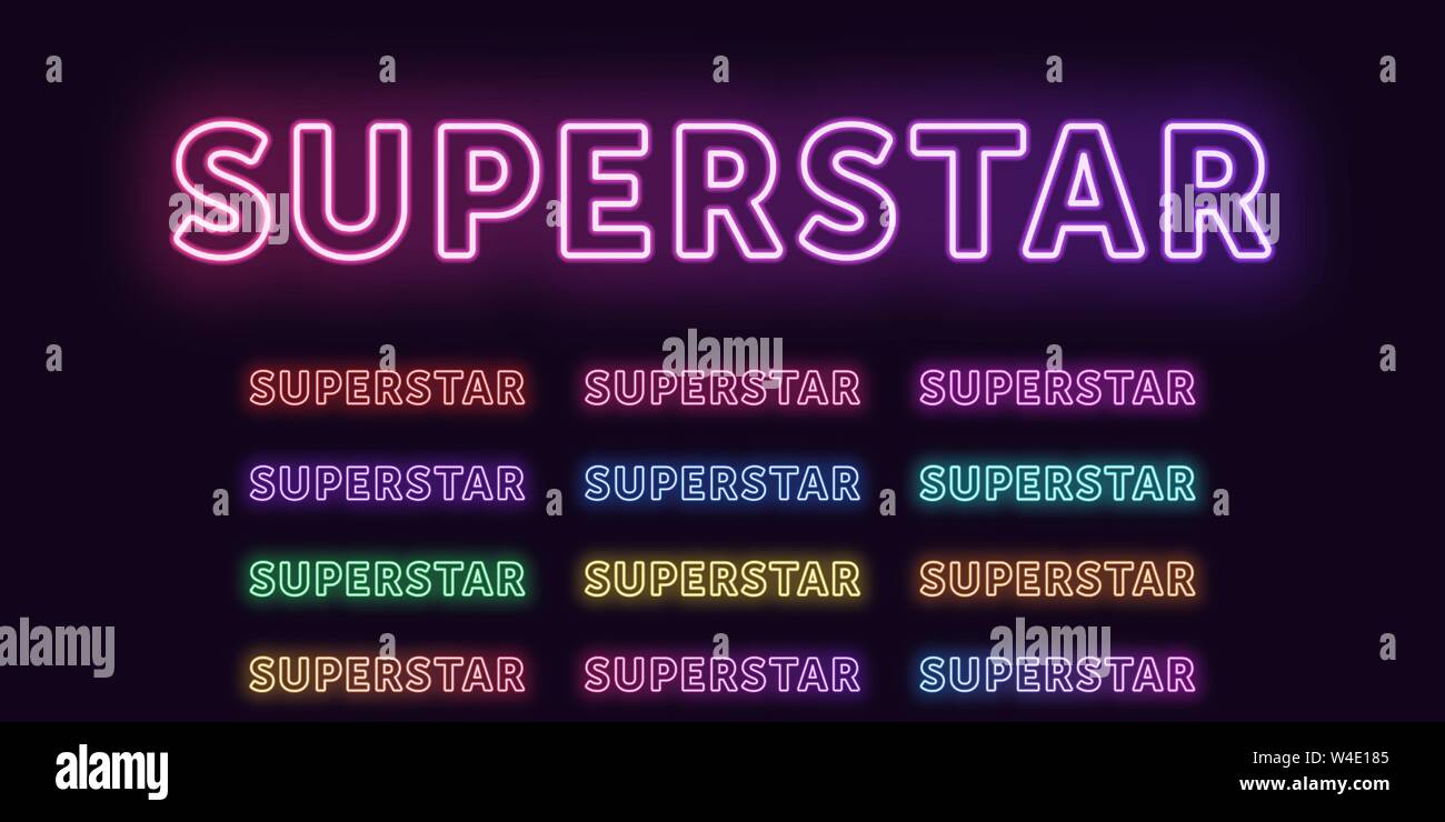 Superstar word Stock Vector Images - Alamy