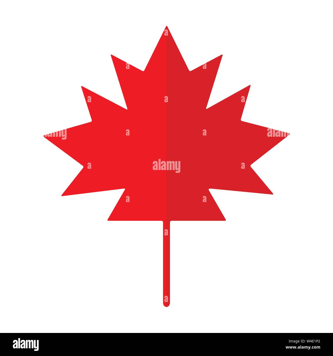 Red maple leaf. vector icon.Vector illustration Stock Vector Image ...