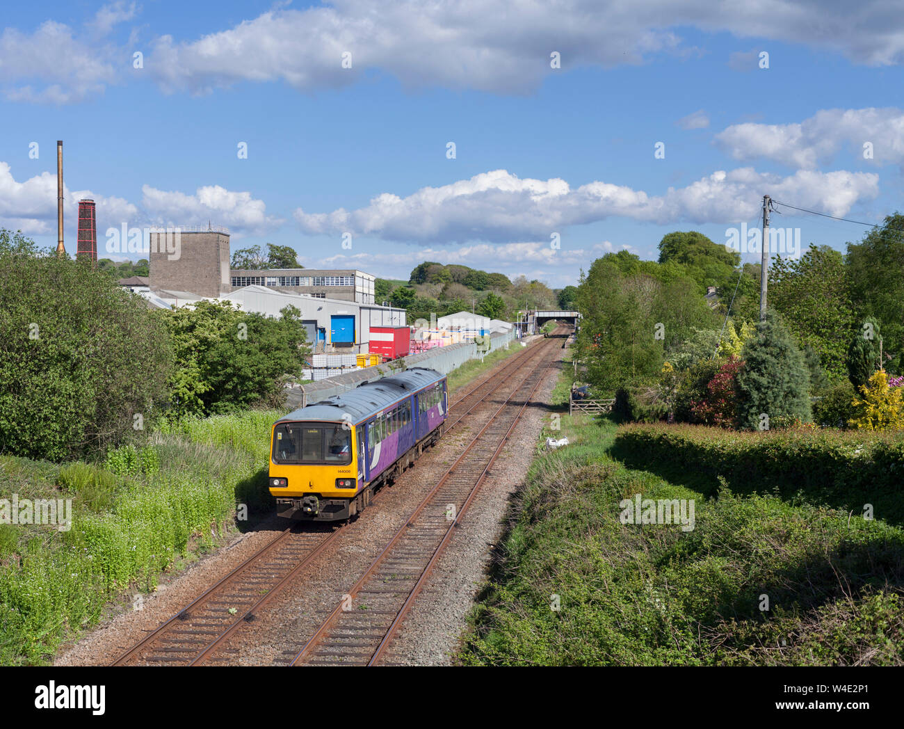 Arriva Northern rail class 144 pacer train at Bentham on the 'little ...