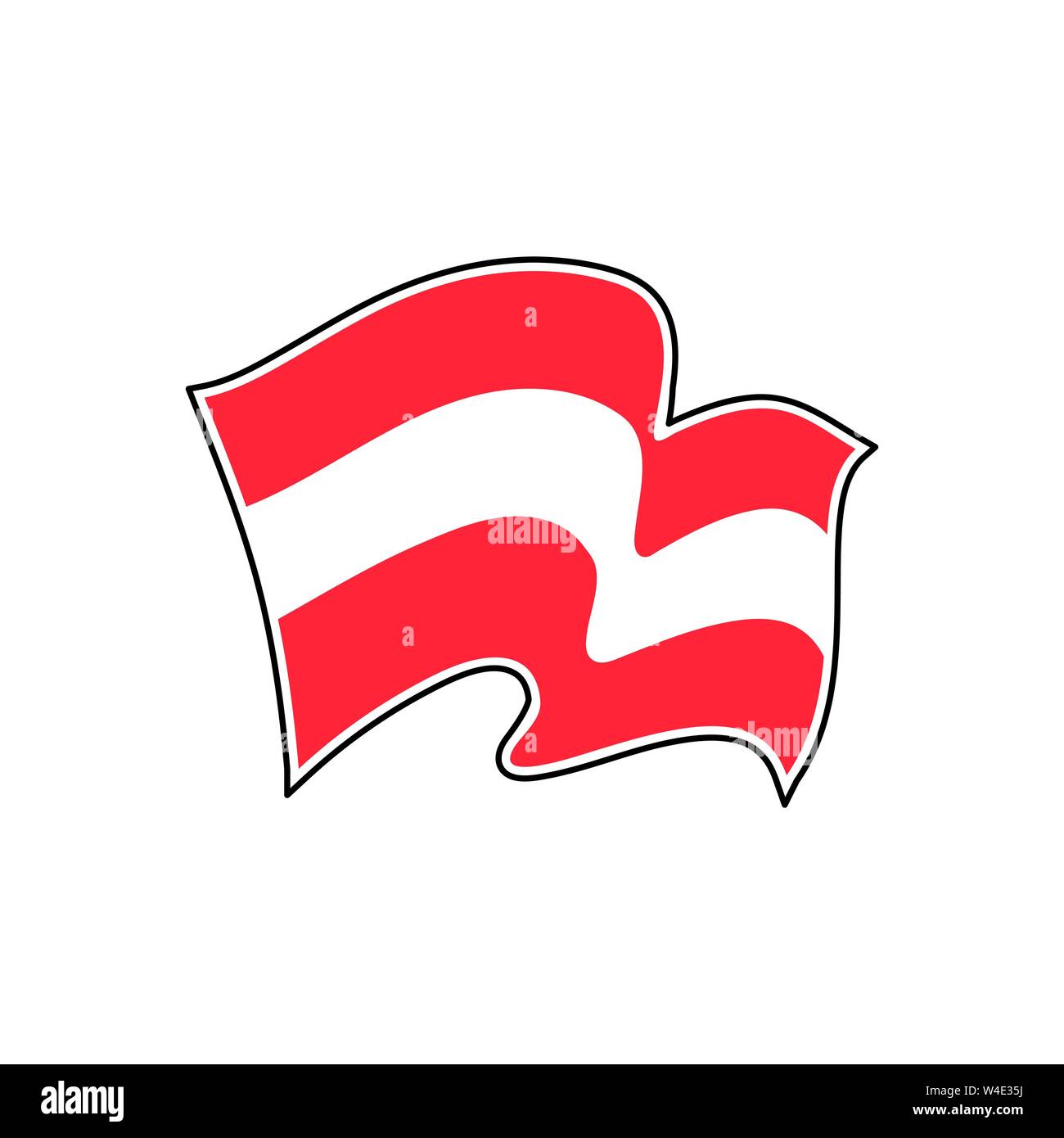 Vector flag of Austria. Austria vector flag. Vienna Stock Vector Image ...