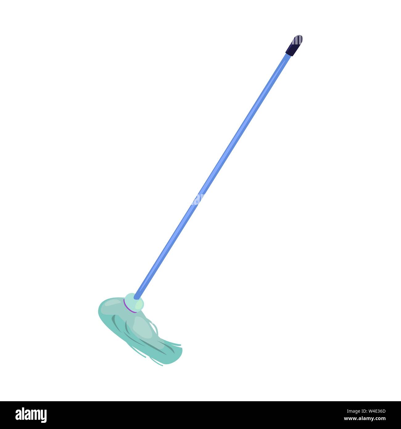 mop cleaning supply on white background vector illustration Stock ...