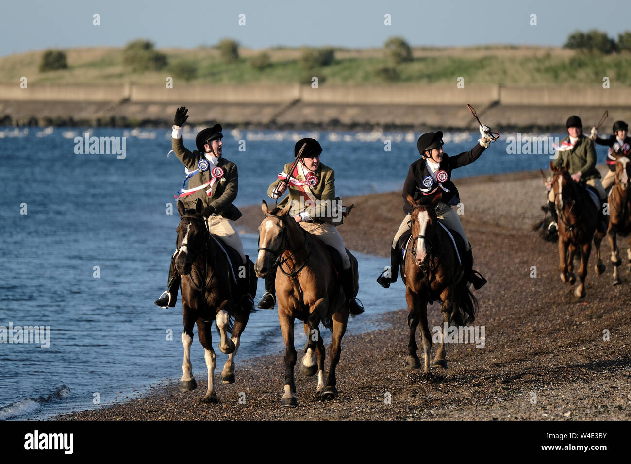 Musselburgh, UK. 22nd July, 2019. CrusadersÕ Chase, Musselburgh Beach ...
