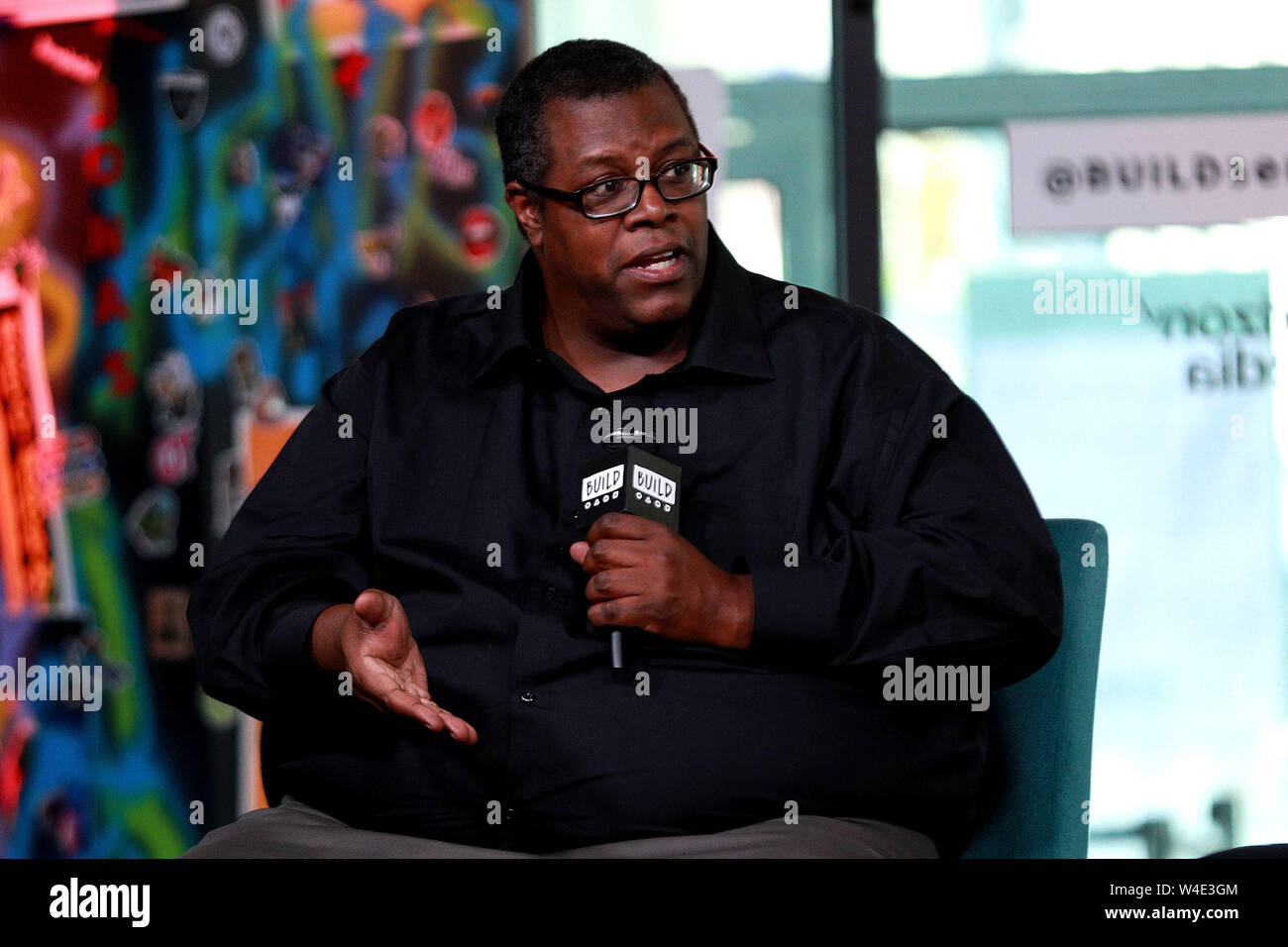 New York, USA. 22 July, 2019. Daryle Lamont Jenkins at the BUILD ...
