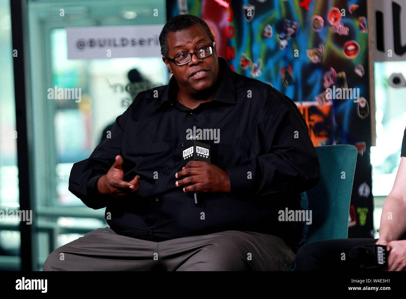 New York, USA. 22 July, 2019. Daryle Lamont Jenkins at the BUILD ...