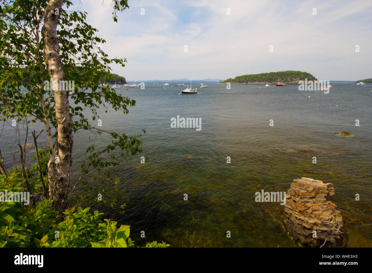 View From Shore Path, Bar Harbor, Maine Stock Photo - Alamy
