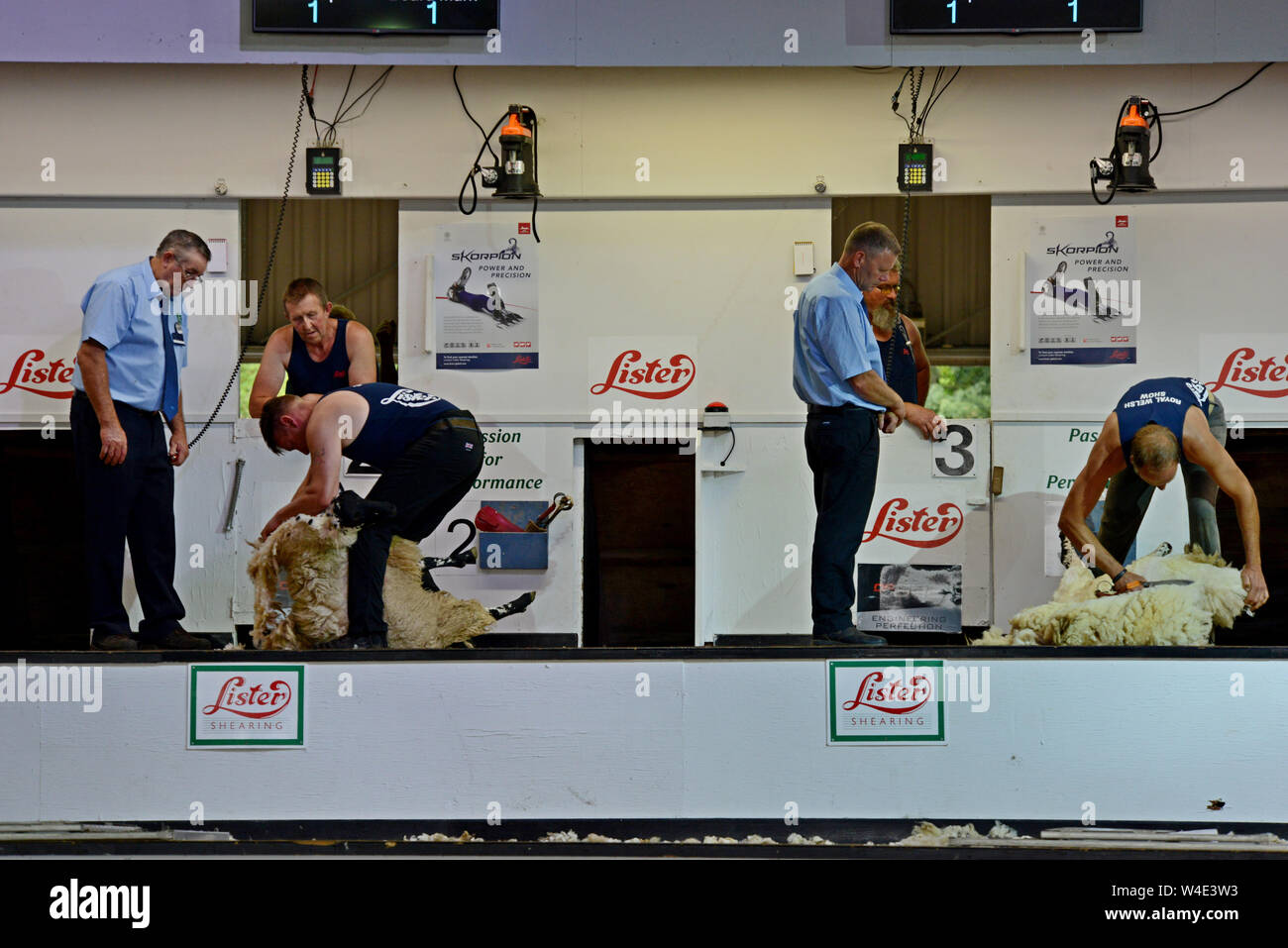 Builth Wells, Wales, 22nd July 2019. Competitors battle it out in the ...