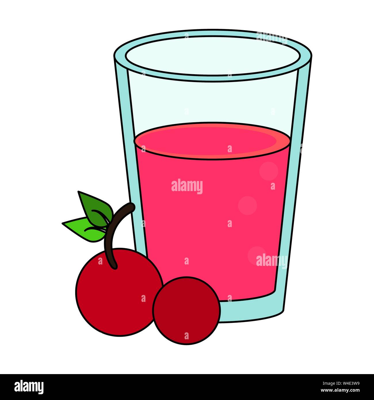 healthy drink juice nature cartoon Stock Vector Image & Art - Alamy