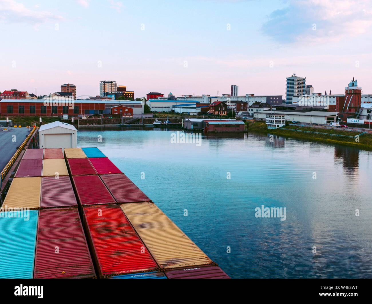 Rhein-Neckar-Hafen Mannheim (Mannheim Harbour Stock Photo - Alamy