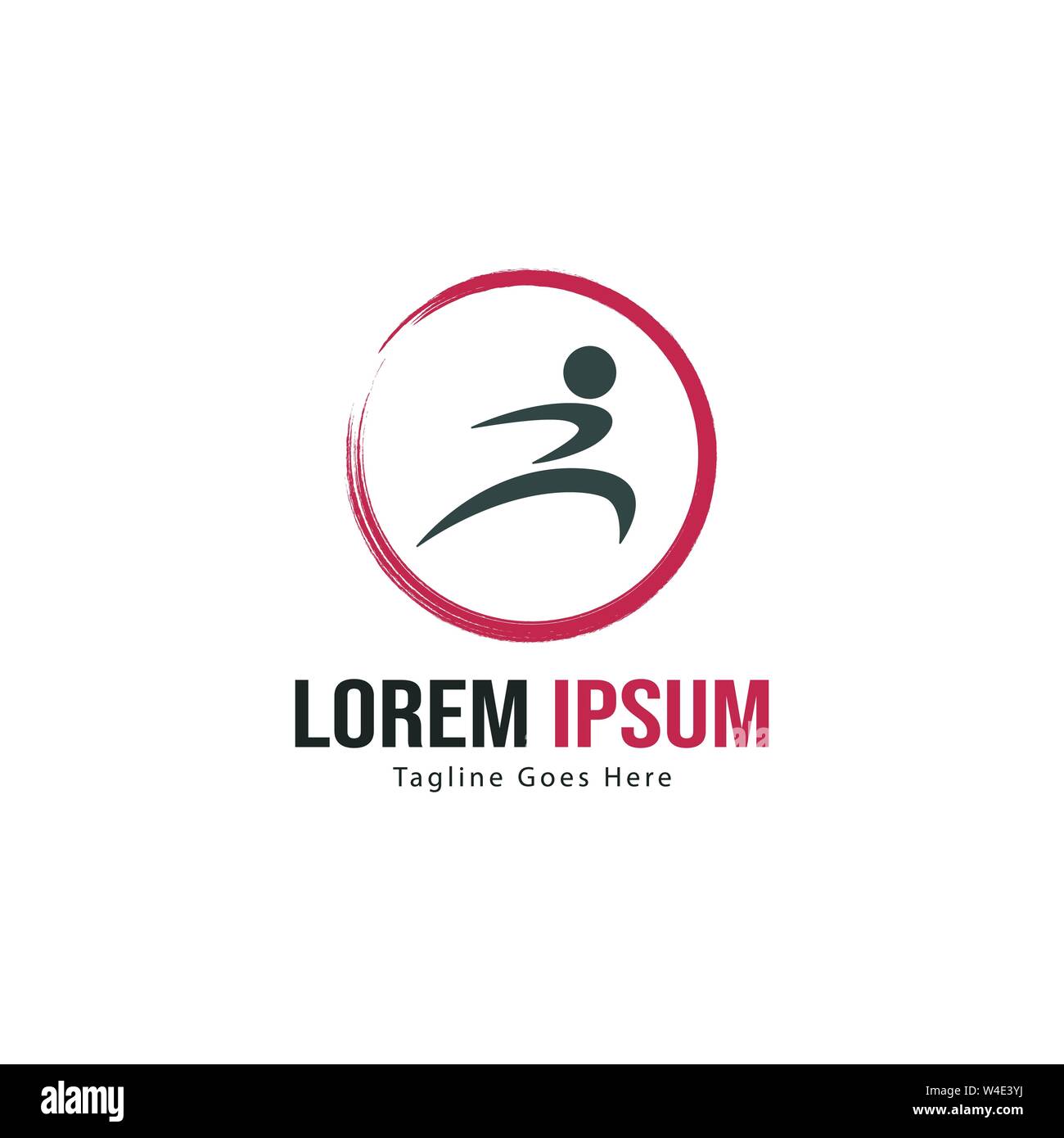 Athletic logo template design. Minimalist Athletic logo with modern ...