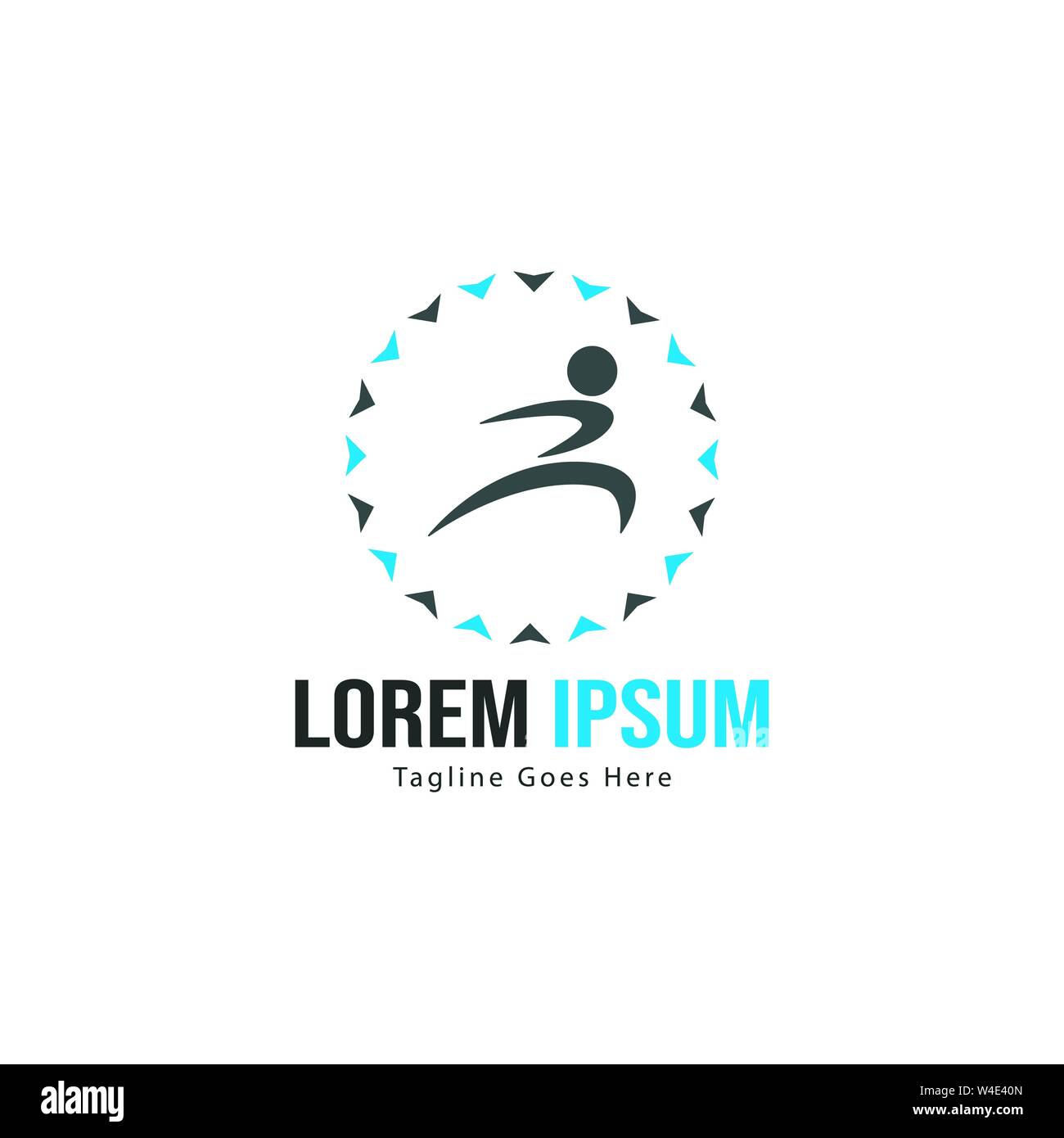 Athletic logo template design. Minimalist Athletic logo with modern ...
