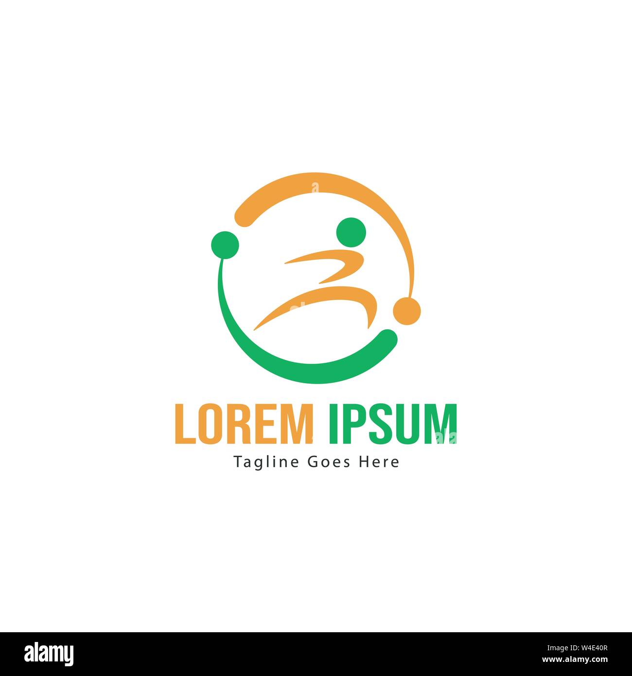 Athletic logo template design. Minimalist Athletic logo with modern ...