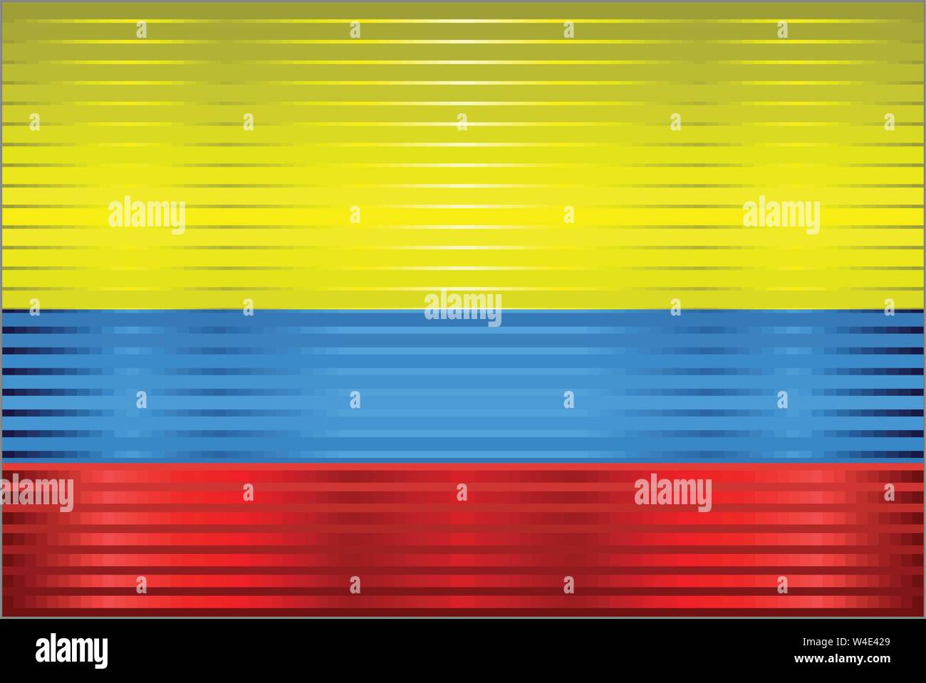 Shiny Grunge flag of the Colombia - Illustration, Three dimensional ...