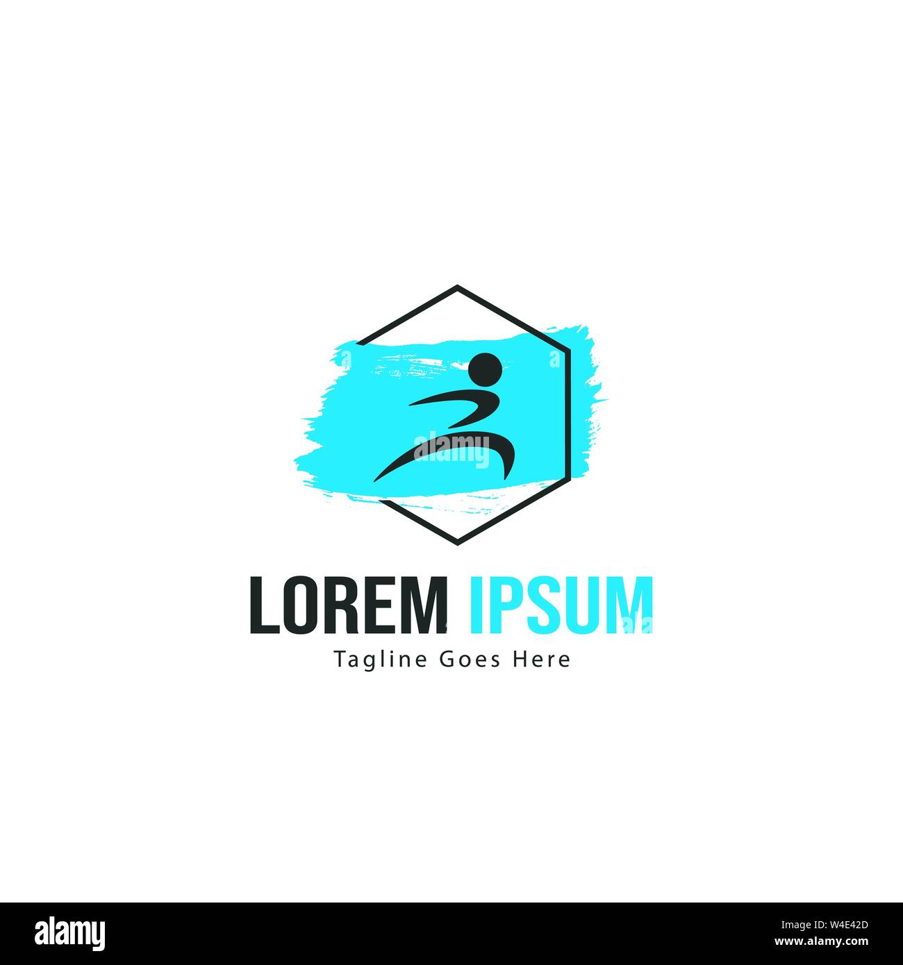 Athletic logo template design. Minimalist Athletic logo with modern ...