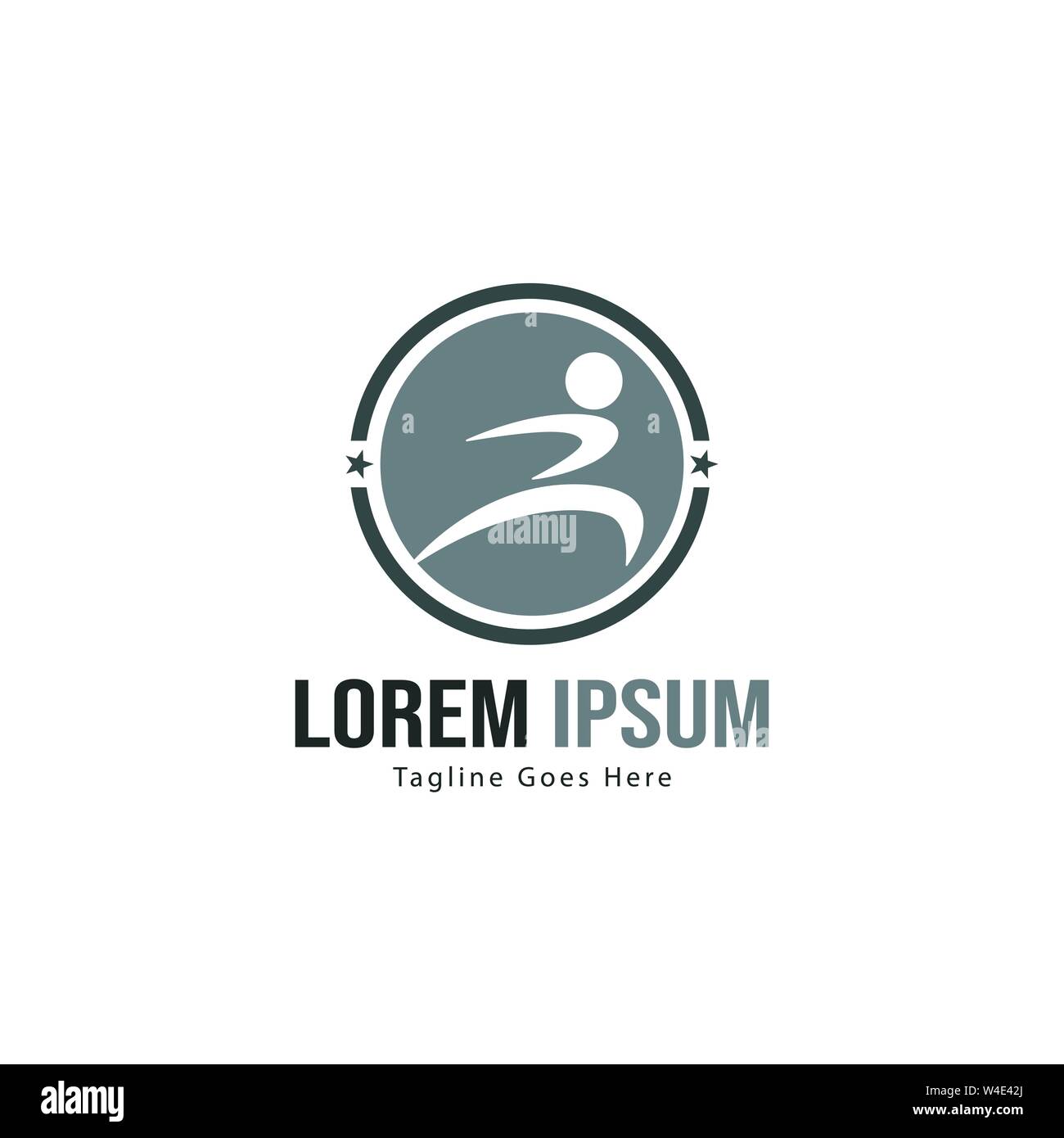 Athletic logo template design. Minimalist Athletic logo with modern ...