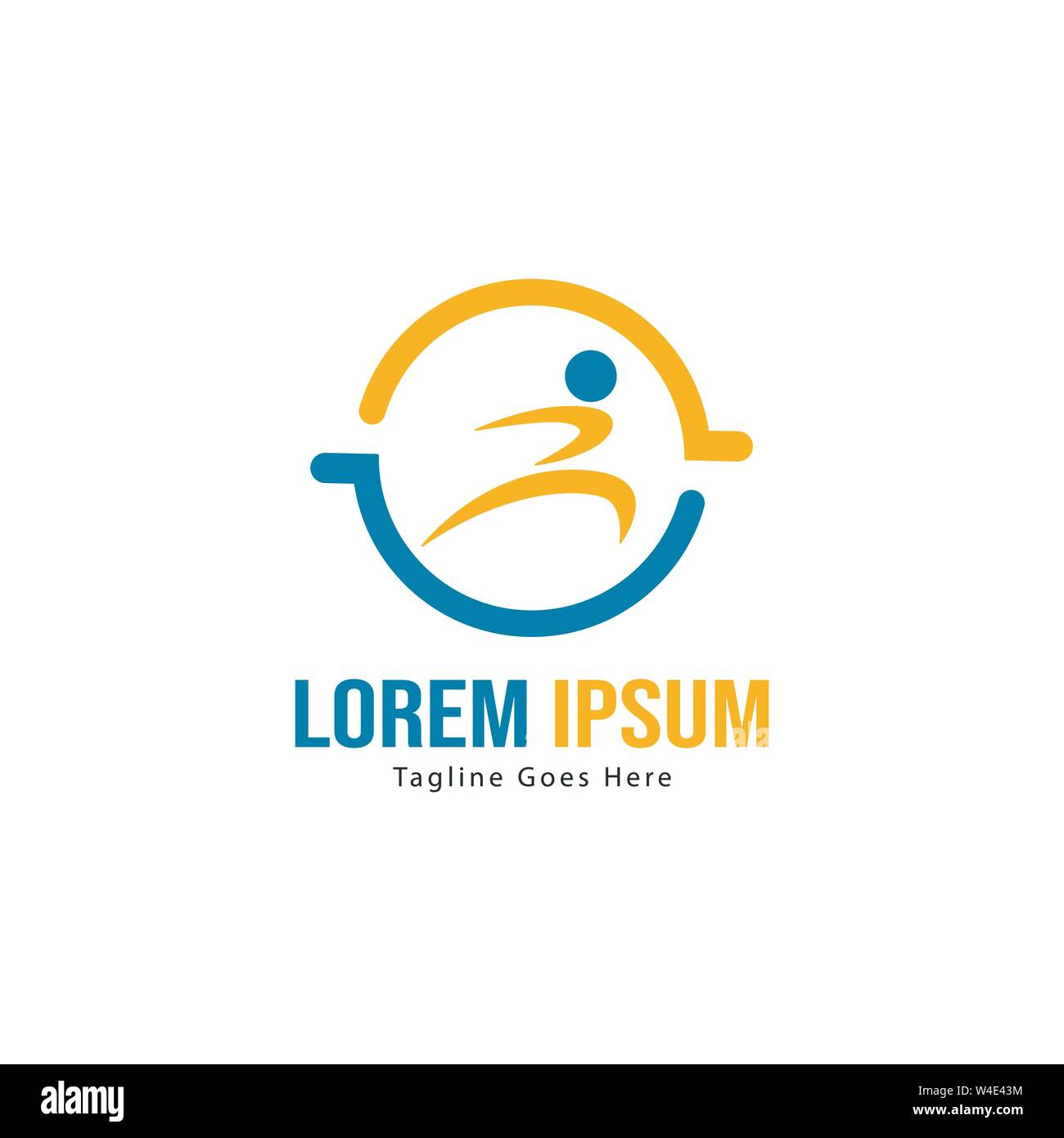 Athletic logo template design. Minimalist Athletic logo with modern ...