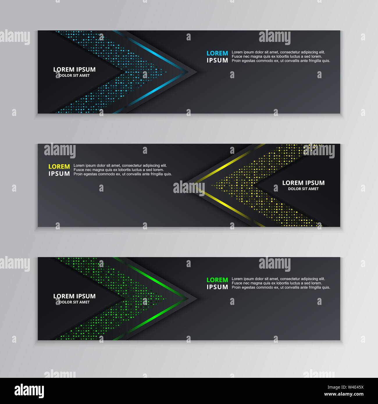 Glowing Dark Techno Banner Template, Modern Neon Design Background ...