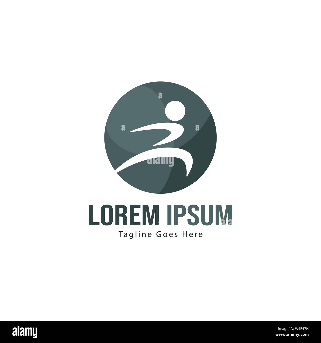 Athletic logo template design. Minimalist Athletic logo with modern ...