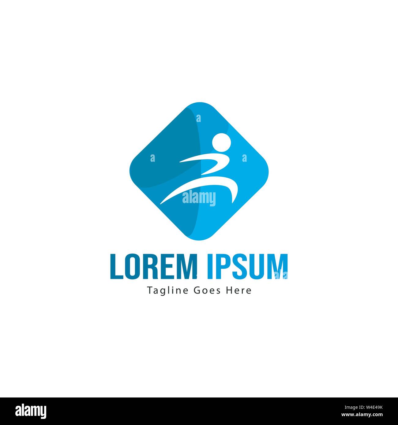 Athletic logo template design. Minimalist Athletic logo with modern ...