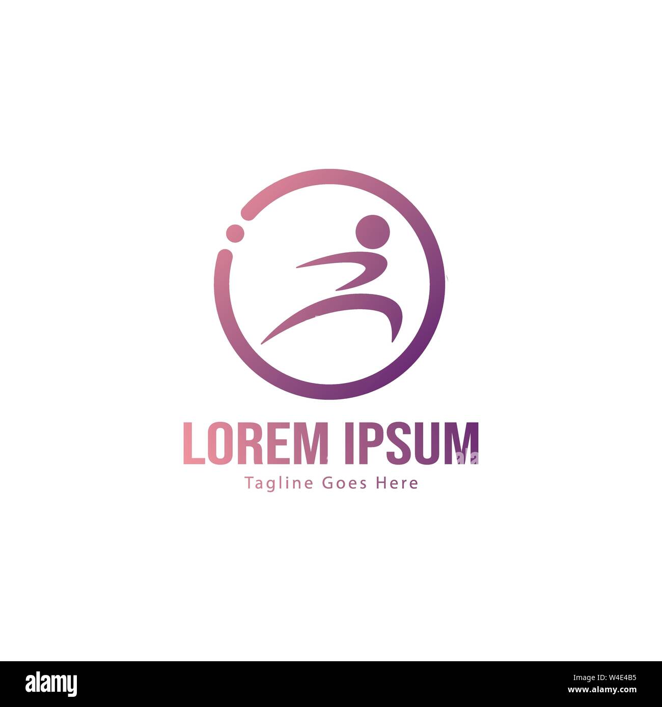 Athletic logo template design. Minimalist Athletic logo with modern ...