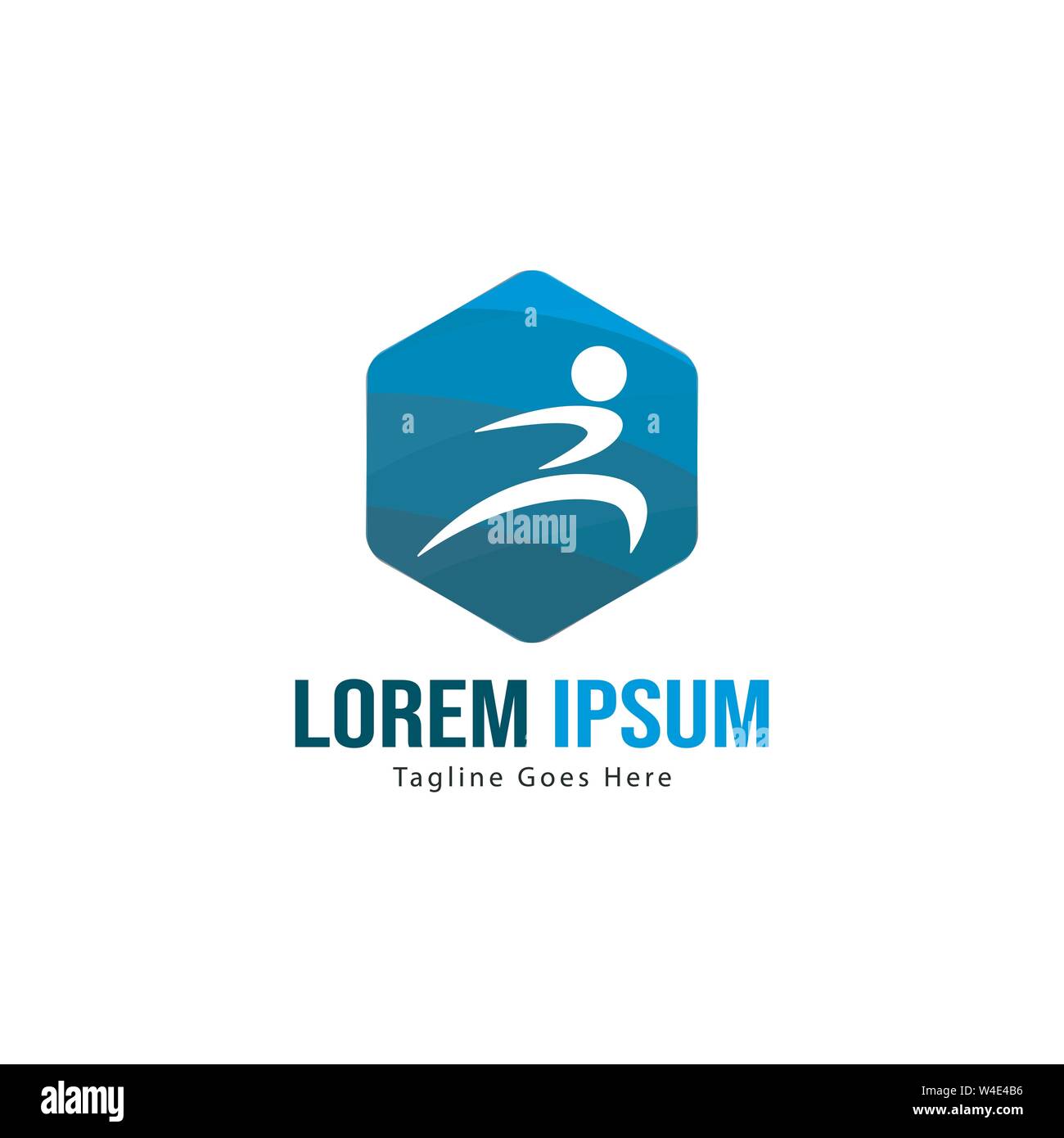 Athletic logo template design. Minimalist Athletic logo with modern ...