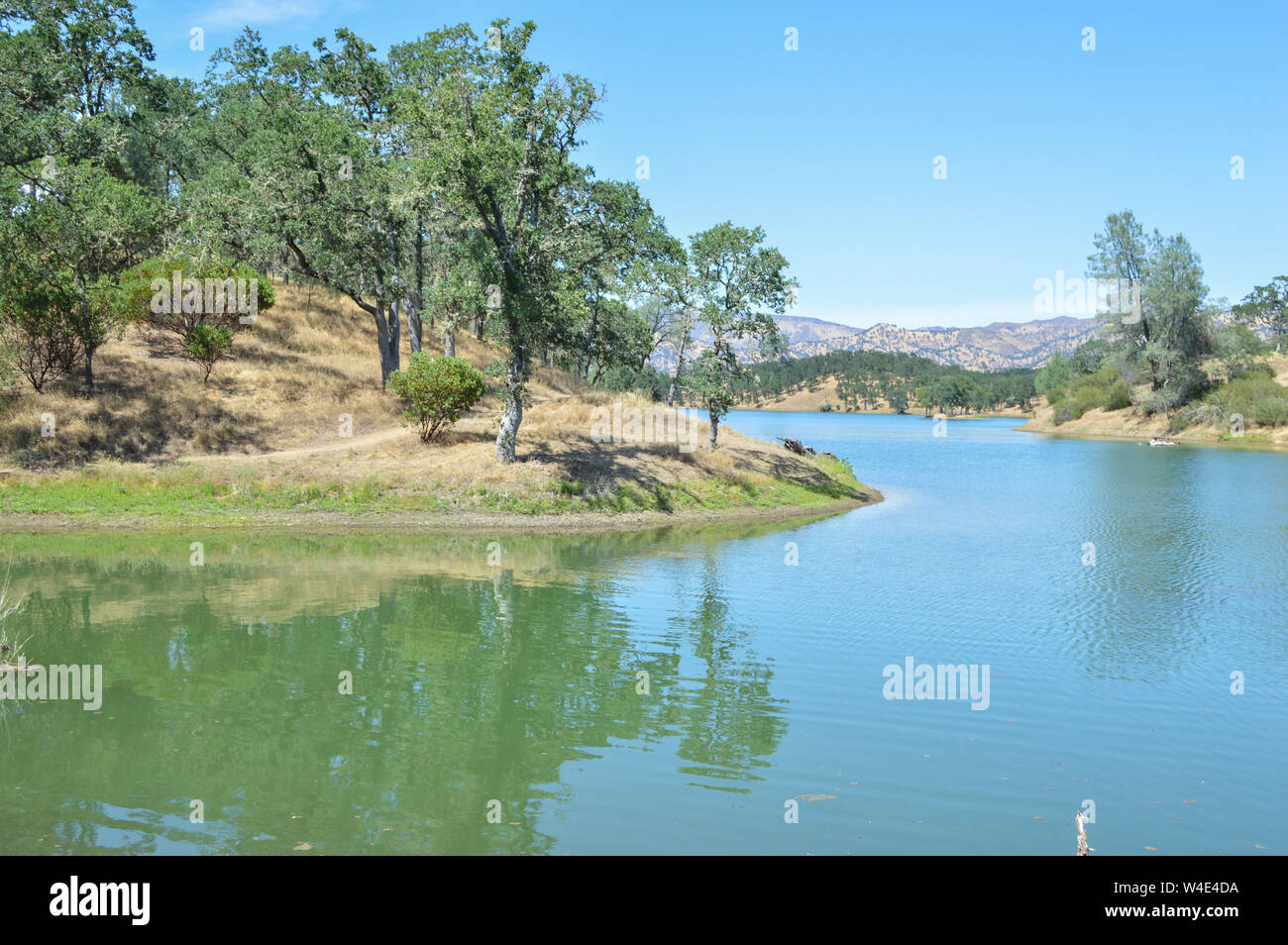 A view of Lake Berryessa in Northern California in spring Stock Photo ...