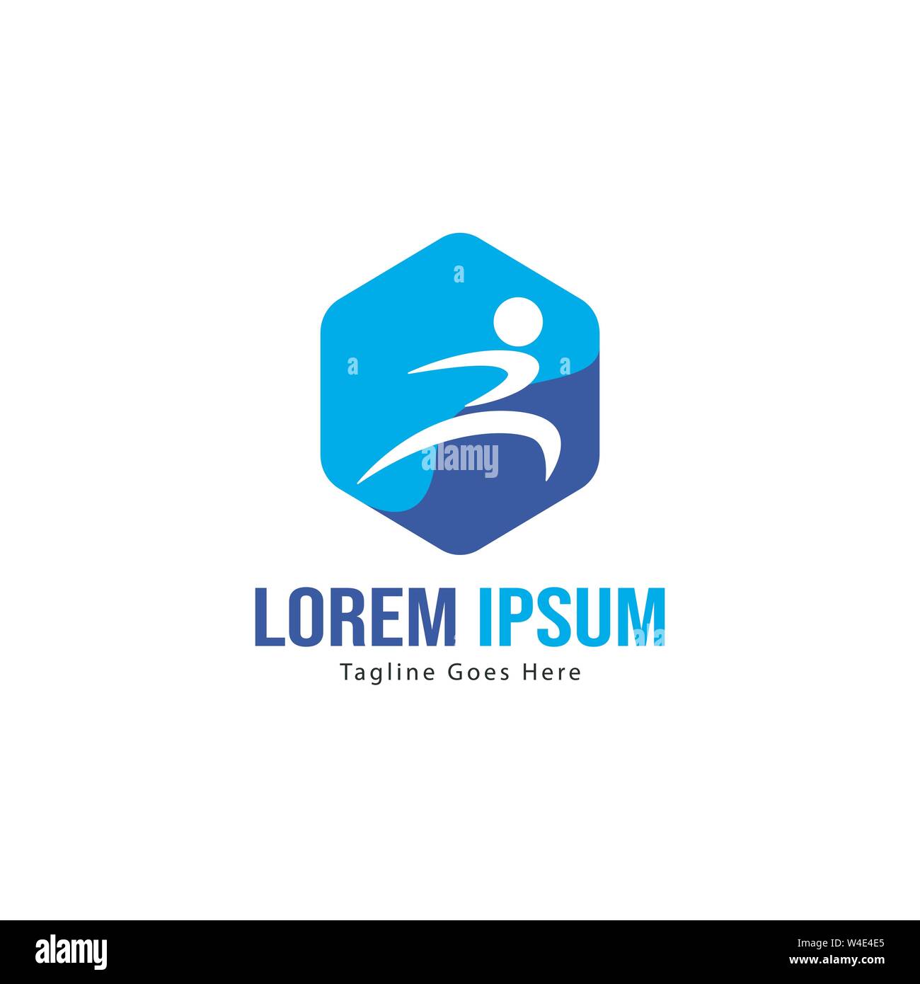 Athletic logo template design. Minimalist Athletic logo with modern ...