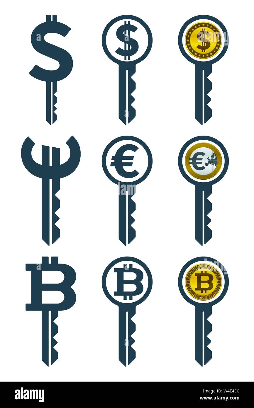 Key currencies Stock Vector Images - Alamy