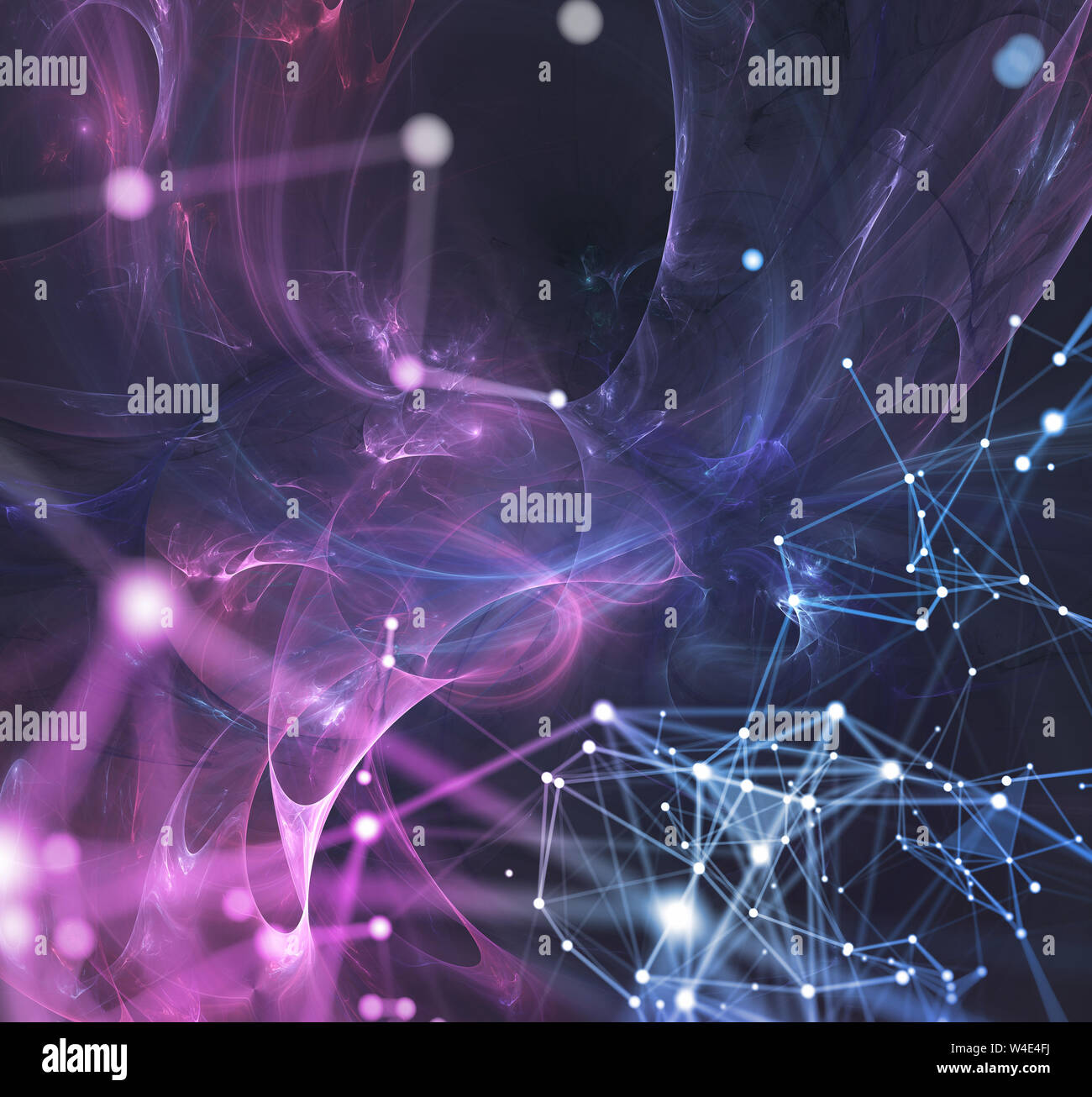 Abstract internet connection network background with motion effects ...