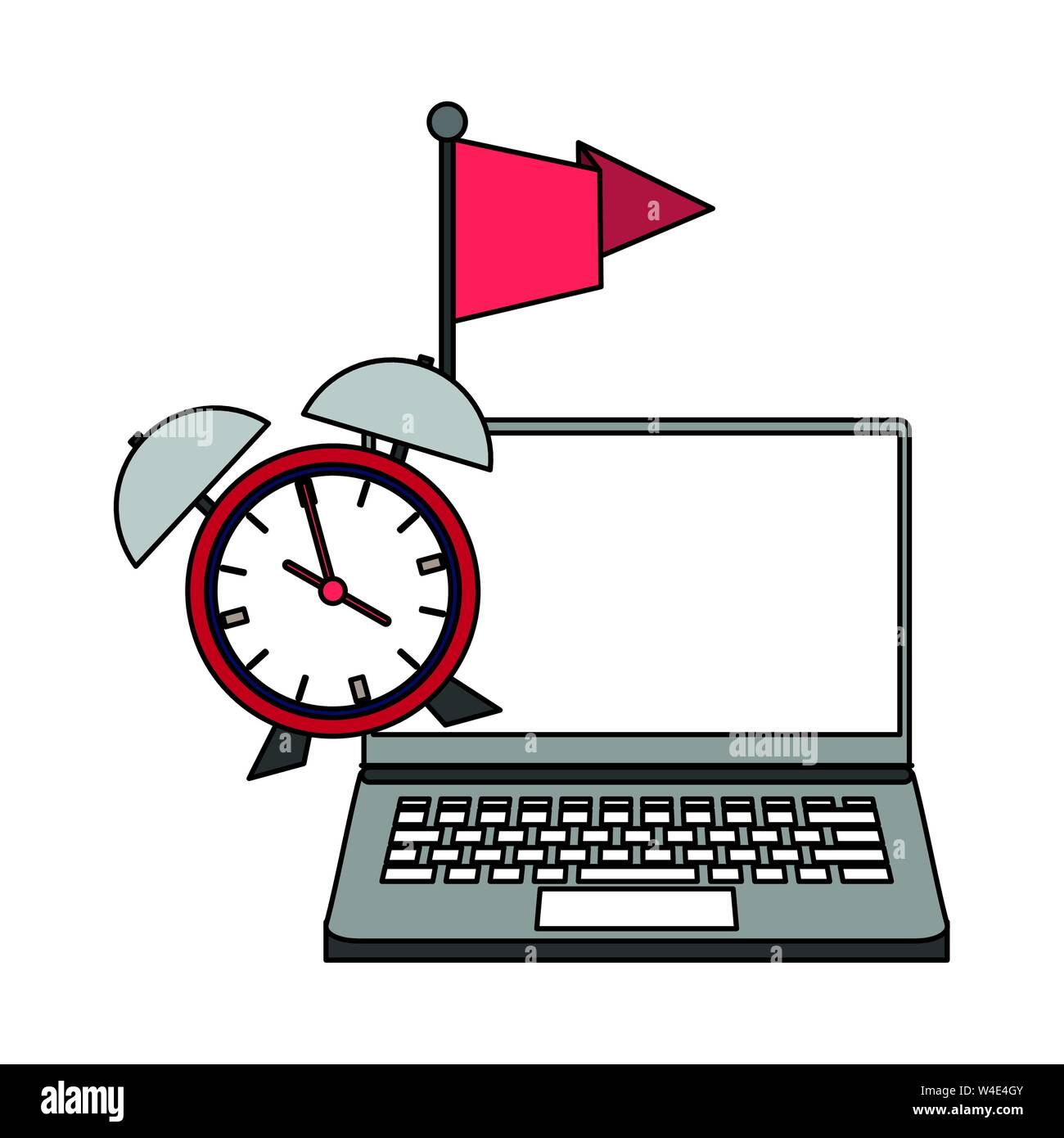 laptop technology hardware cartoon Stock Vector Image & Art - Alamy