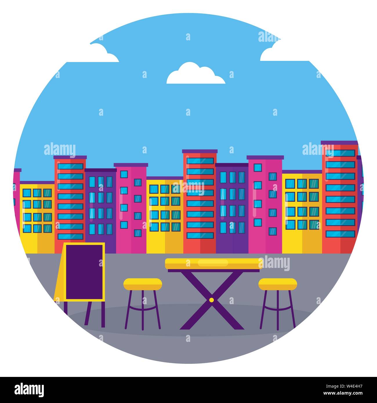 Bar restaurant city lifestyle Cut Out Stock Images & Pictures - Alamy