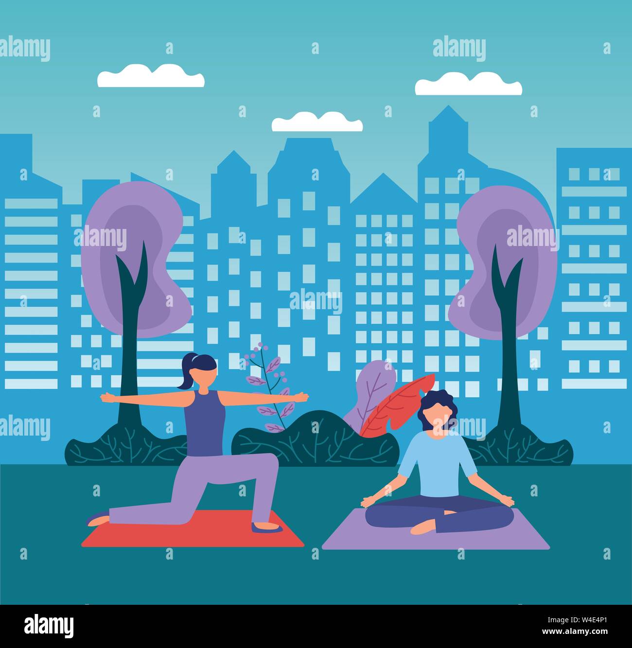 Young woman outdoors weekend Stock Vector Images - Alamy