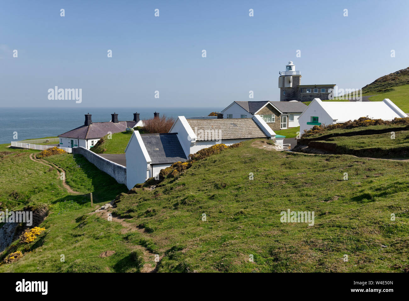 Bull Point Lighthouse Buildings near Mortehoe & Woolacombe, North Devon ...