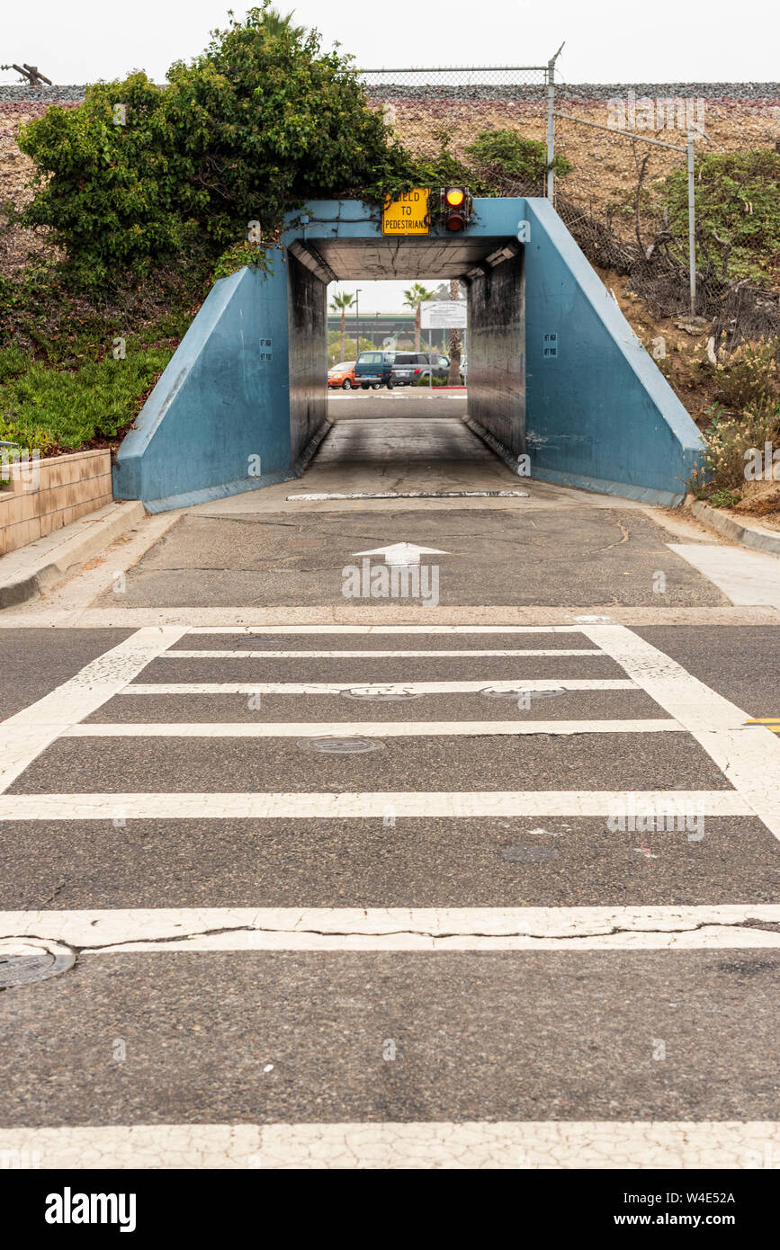 Narrow pedestrian tunnel hi-res stock photography and images - Alamy